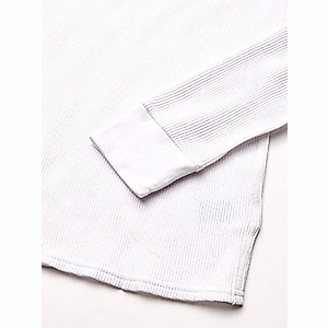 Amazon Essentials Women's Waffle Snug Fit Pajama Set, White, Small