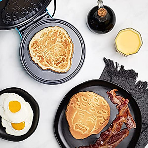 Uncanny Brands Bob Ross Waffle Maker - Bob's Iconic Face on Your Waffles - Waffle Iron