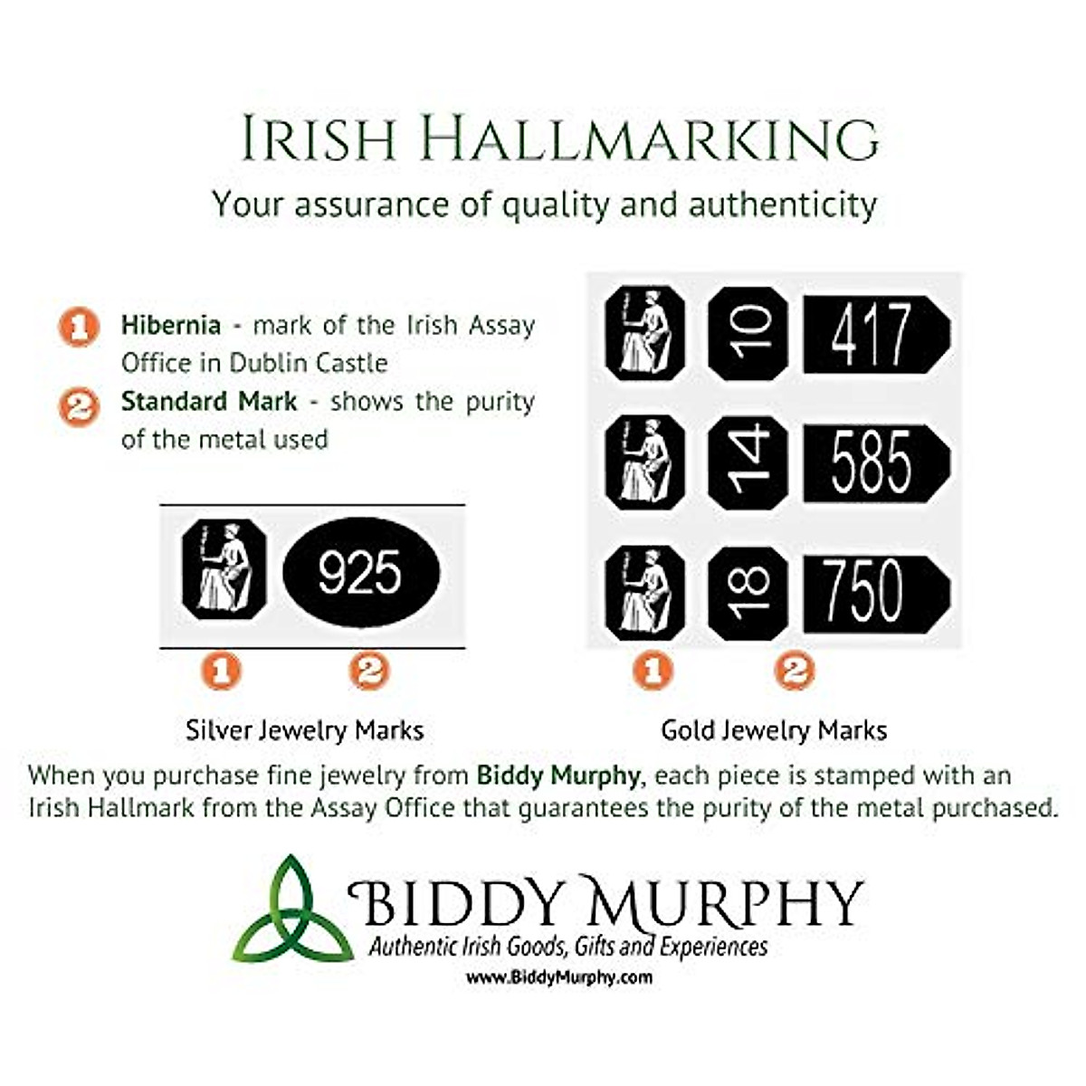 Biddy Murphy, Irish Trinity Earrings for Women, Genuine Celtic 925 Sterling Silver Jewelry, Made in Ireland, Crafted in Co. Dublin, by Artisan Jewelers