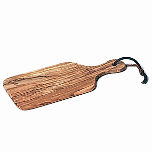 Berard 54071 French Olive-Wood Handcrafted Cutting Board with Handle, 10 Inch