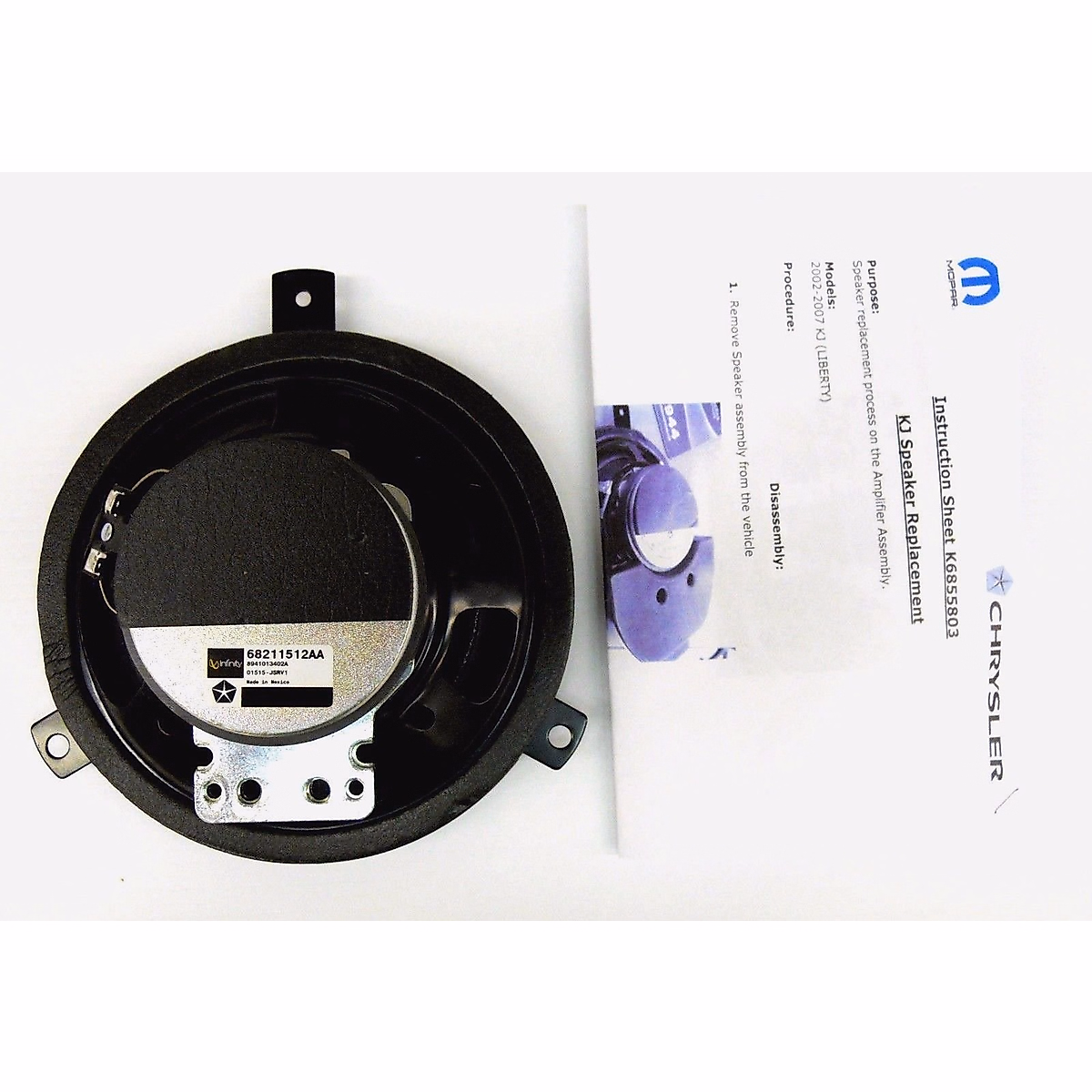 Jeep Liberty Limited KJ Infinity Sound System Speaker Front