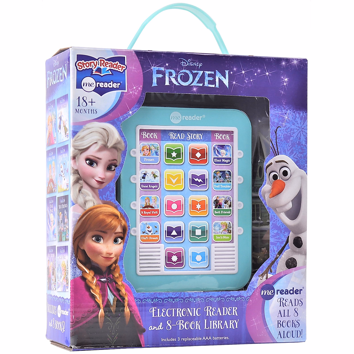 Disney Frozen Elsa, Anna, Olaf, and More! - Me Reader Electronic Reader and 8-Sound Book Library – Great Alternative to Toys for Christmas - PI Kids