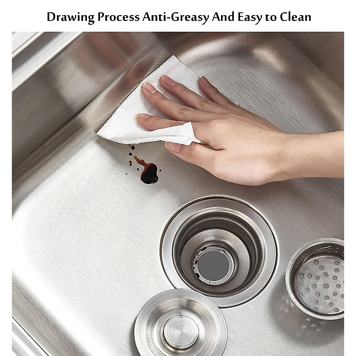 Commercial Kitchen Sink Set, Outdoor Utility Sink, Industrial Garage Sink, Freestanding Catering Sink, for Restaurant, Bar, Laundry, Garage, Backyard (Color : Single Cold, Size : 68x44cm)