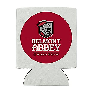 Belmont Abbey College Crusaders Logo Can Cooler - Drink Sleeve Hugger Collapsible Insulator - Beverage Insulated Holder