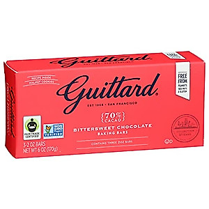 Guittard, Bar Chocolate Baking Bittersweet, 2 Ounce, 3 Pack