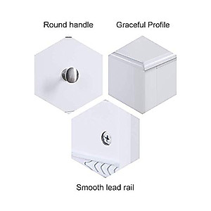 WOODEEM White Nightstand with Drawers Tall 28", Modern Large End Table Living Room, Wooden Bed Side Tables for Bedrooms