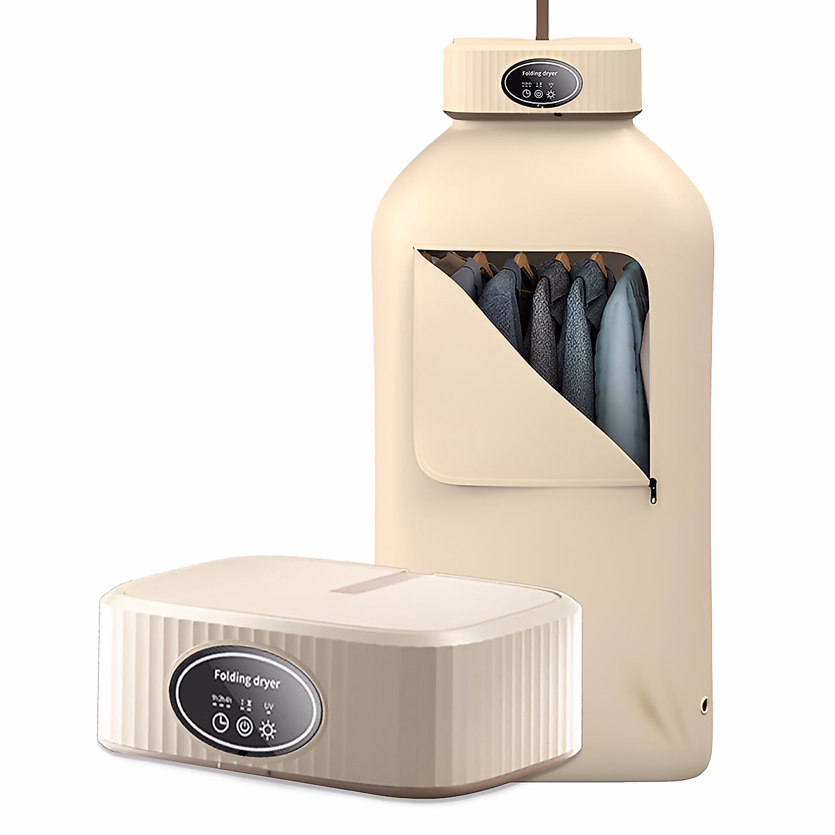 LTVo Portable Clothes Dryer - Upgraded 2.0 Portable Dryer for Apartment, RV, Travel- Easy to Use Mini Dryer with Dryer Bag for Underwear, Baby Clothes,Delicate Garments