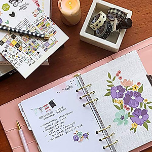 Pukka Pad, Carpe Diem, Work, Goal, Planner with Weekly, Monthly, Undated Inserts, A5 8 X 9.5 X 1.6 Inches, Blush