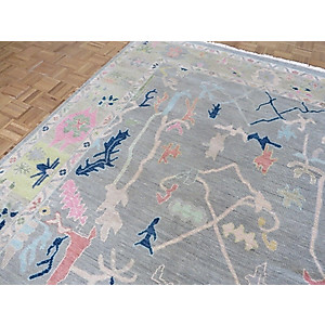 8 x 10 Hand Knotted Gray Turkish Oushak Oriental Rug G14233