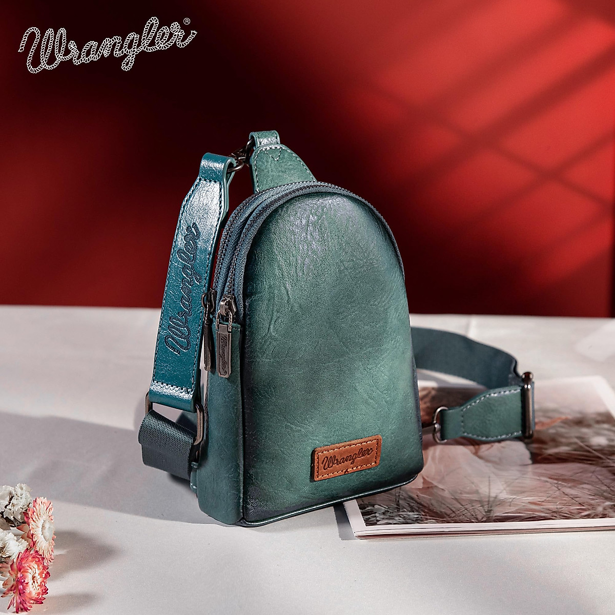 Wrangler Sling Bag for Women Fanny Packs Crossbody Bags Chest Bag Cross Body Purse for Gift