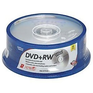 Office Depot 774-072 DVD+RW 4.7 GB (120min) 25 pack
