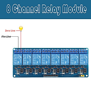AEDIKO 2pcs 8 Channel Relay Module DC 12V Relay Module Board for DIY DSP AVR PIC ARM