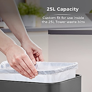 Tower T878002 25L Lemon Scented Bin Liners 20pc/Pack