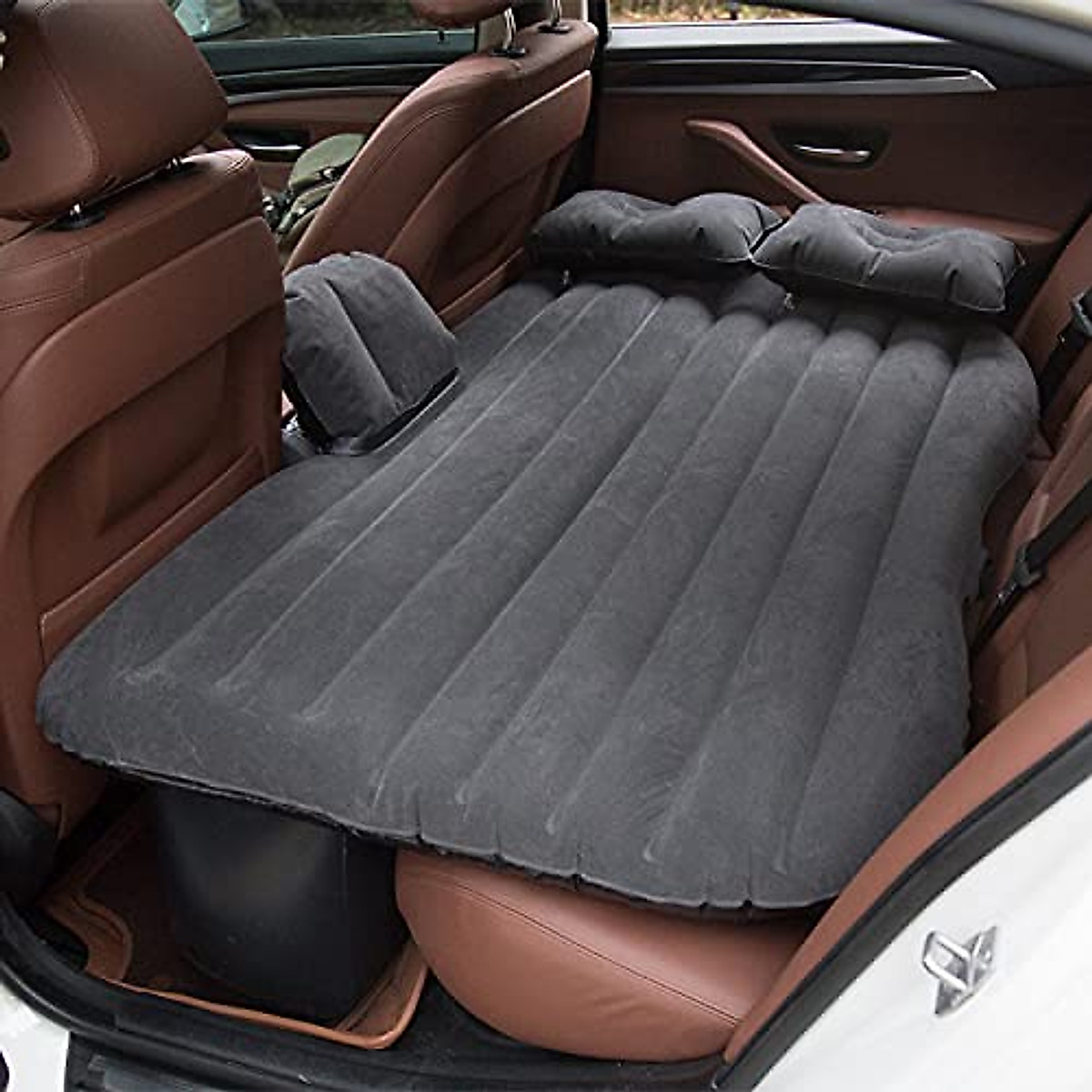 Onirii Inflatable Car Air Mattress Back Seat Bed,Car Beds Thickened Car Camping Air Mattress Bed with Air Pump,55"×35" Portable Car Travel Mattress,Car Sleeping Mattress Bed for Car Universal SUV