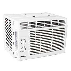 Danby DAC050MB1WDB 5,000 Window Air Conditioner, 2 Cooling and Fan Settings, Easy to Use Mechanical Rotary Controls, Ideal for Rooms Up to 150 Square Feet, 5000 BTU, White