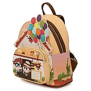 Loungefly Disney Pixar Up Working Buddies Womens Double Strap Shoulder Bag Purse