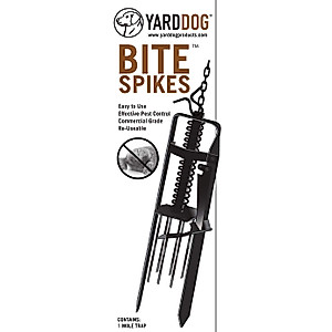 YARDDOG Bite Spikes Plunger Mole Trap