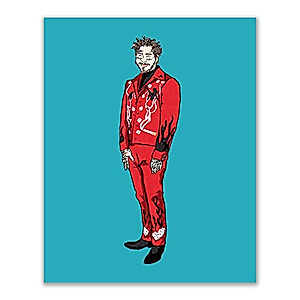 Blue River Post Malone Wall Art Decor Prints - Set Of 6 (8x10) Inch Poster Photos