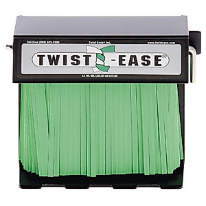 Twist-Ease Bag Closure Black Single Dispenser - 6"L x 1 3/4"D x 5 1/2"H