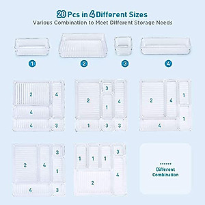 Kootek 37 Pcs Desk Drawer Organizer