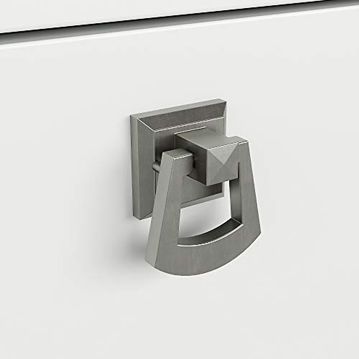 Bush Furniture Salinas Accent Storage Cabinet with Doors, Pure White and Shiplap Gray