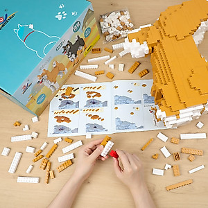 EP EXERCISE N PLAY 1512 PCS Large Dog Building Set Animals Building Blocks 1:1 Life-Size Shiba Inu Pets Toys Gifts for Kids or Adult