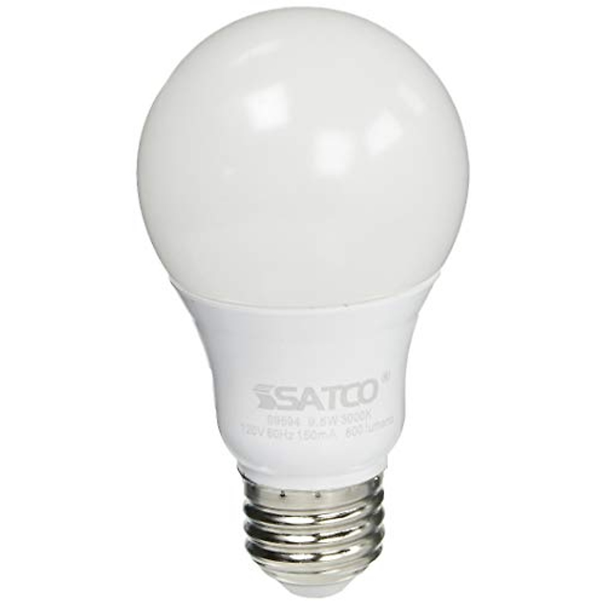Satco S9594 9.5W A19 LED Light Bulb, 3000K, Frosted White