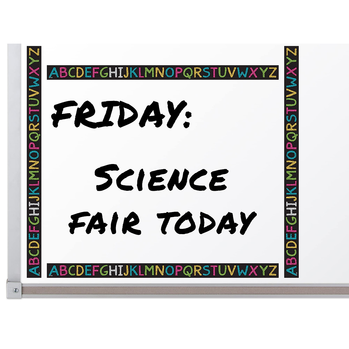 Teacher Created Resources Chalkboard Brights Alphabet Magnetic Strips (77262)