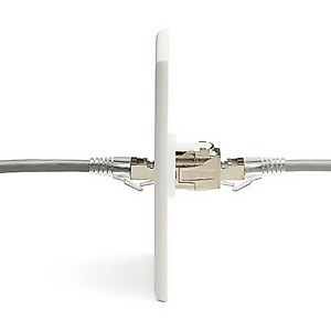 trueCABLE Shielded Cat6 Keystone Jack Coupler, PoE++ (4PPoE), UL Listed, ETL Verified, ANSI/TIA 568-2.D Cat 6 Performance Compliant, Female to Female RJ45 Couplers, 12 Pack