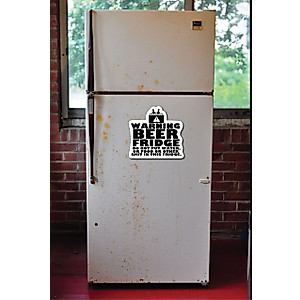 Warning Beer Fridge Magnet. Do not Place Food or Other Contaminants in This Fridge. Measures 5 x6 inches. |PM888|