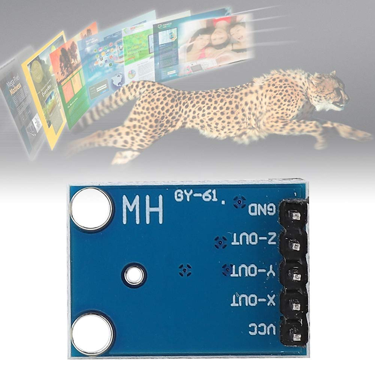 Accelerometer Module ADXL335(Welded), for , 3 Axis Tilt Angle Sensor, Small Size, Thin, Low Power Consumption, Measuring Static Gravitational and Dynamic Acceleration
