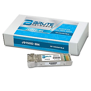 Brute Networks J9150D-BN - 10GBASE-SR 300m MMF 850nm SFP+ Transceiver (Compatible with OEM PN# J9150D)