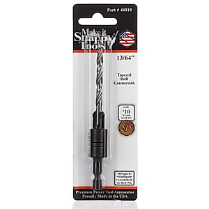Snappy Tools 13/64 Inch Tapered Drill Countersink for # 10 Screw (Replaces Part # 44013) #44010