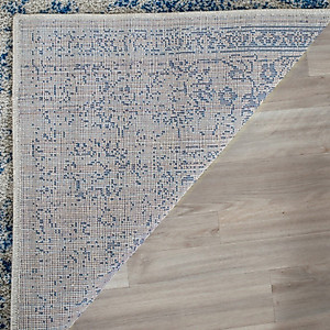 SAFAVIEH Adirondack Collection 6' Square Ivory / Sage ADR109V Oriental Distressed Non-Shedding Living Room Bedroom Dining Home Office Area Rug