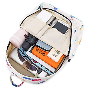 Abshoo Lightweight Cute Unicorn Backpacks For School Kids Girls Backpack With Lunch Bag (Set Unicorn and Fox Blue)