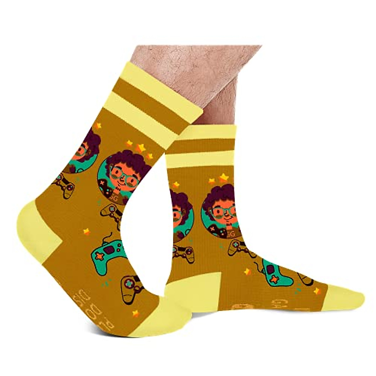 Gaming Gamer Socks for Men Women Teen Boys - Do Not Disturb I'm Gaming Socks Novelty Funny Crew Socks - Gifts for Gamer Lovers Boys Son Husband Stocking Stuffers