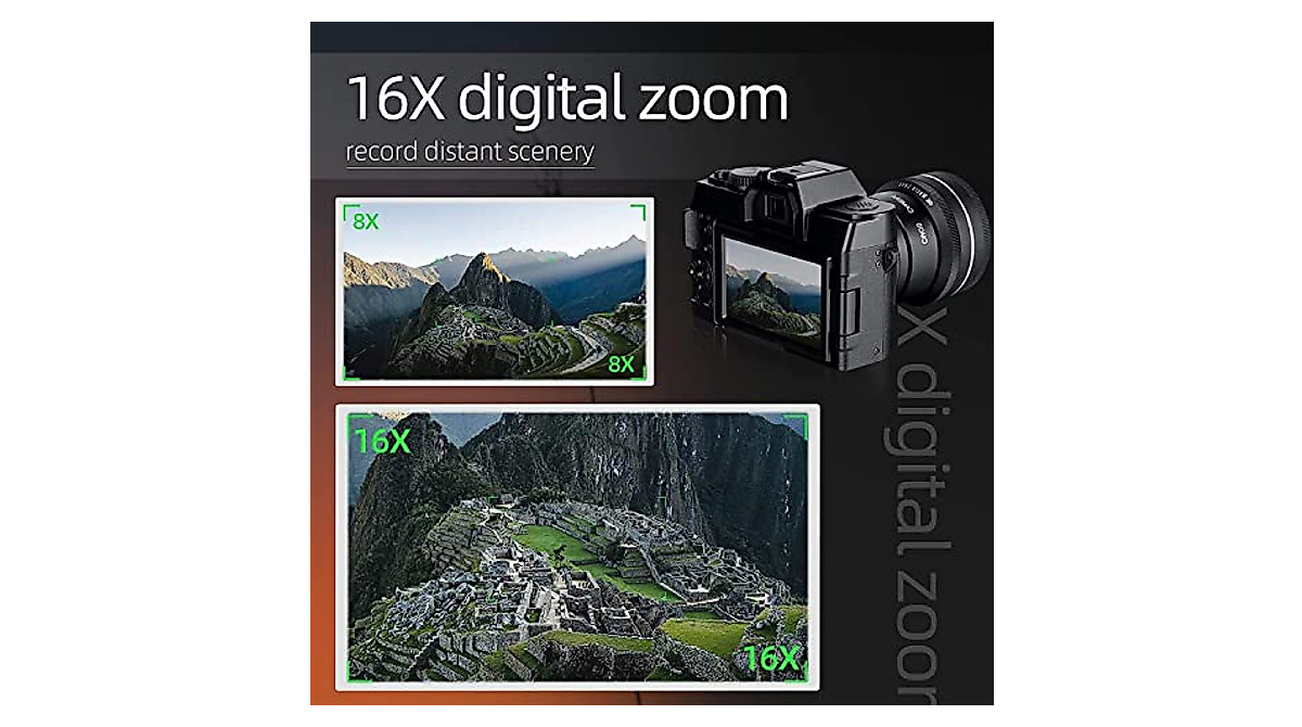 Monitech 4K Digital Camera for Vlogging & Photography