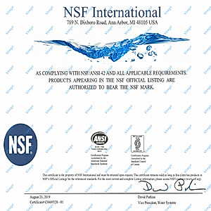 Virego 2-9BB Water Filters, Black 2-9BB Purification Elements Certified by NSF/ANSI 42, for Berkey 2-9BB Black Filters Replacement Compatible with Berkey Gravity Filtration System (Pack of 2)