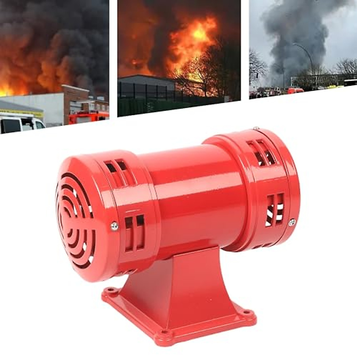 Industrial Siren S-490 Electric Siren 110V Industrial Air Raid Horn Warning Loud 400w 140db Air Raid Sound Siren Alarm Industrial Electric Motor Driven Alarm for Industrial Ships Mines