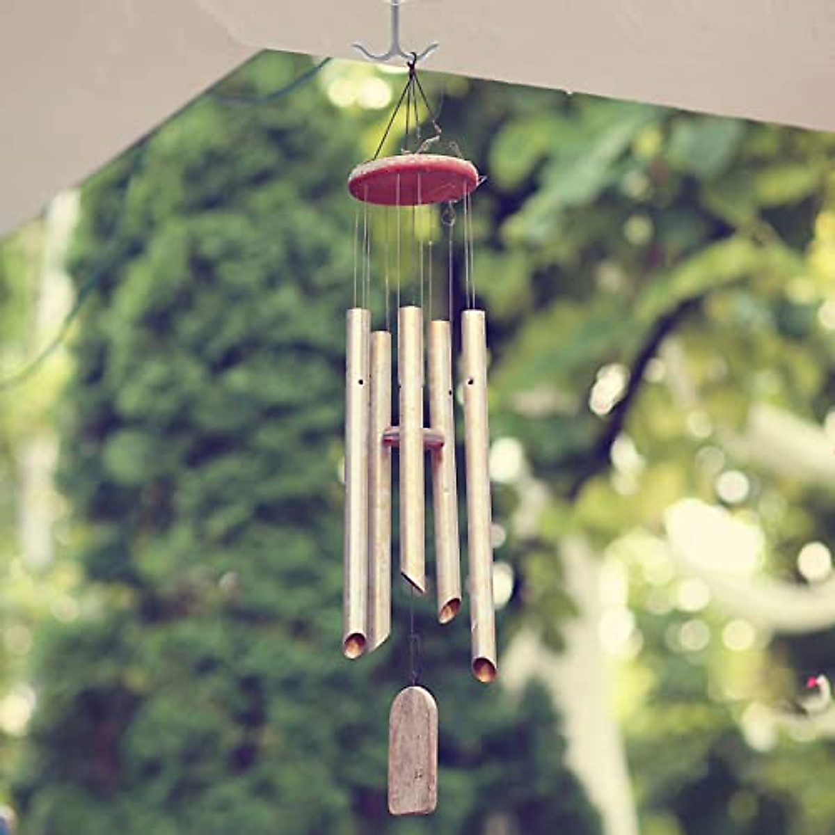 TEHAUX 4 Pcs Coat Hanging Hooks Double Prong Ceiling Hooks Retro Clothes Hat Hooks