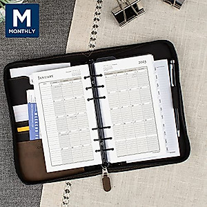 AT-A-GLANCE 2023 Weekly & Monthly Planner Refill, Hourly, 10831 DAY-TIMER, 3-3/4" x 6-3/4", Size 3, Portable Size, Loose Leaf (471-285Y)