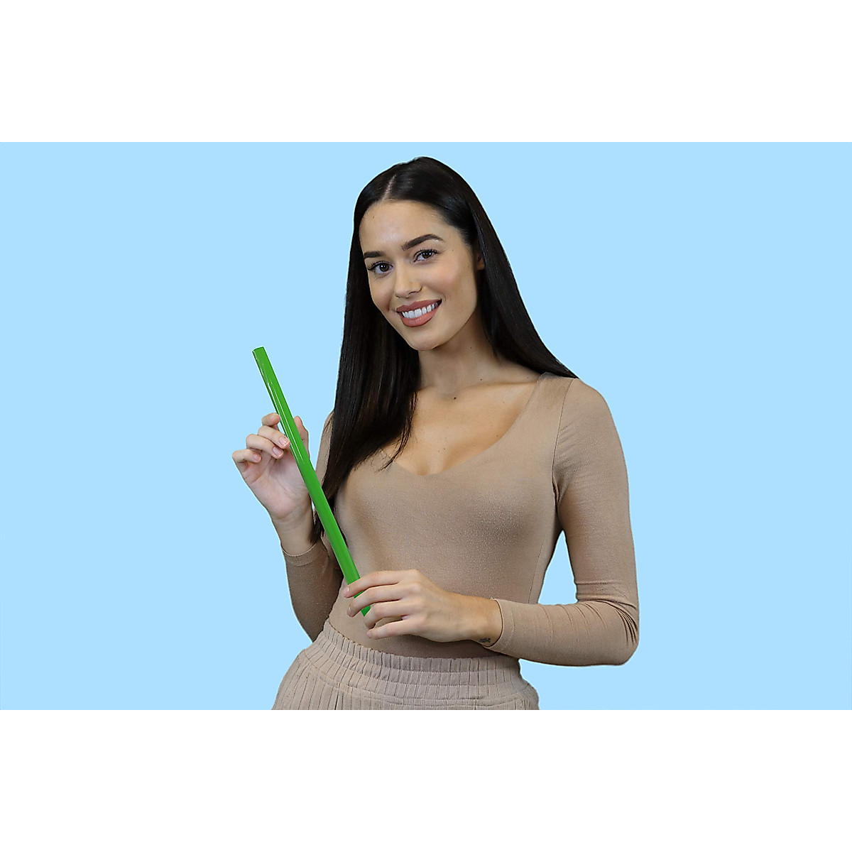 Green Vocal Tubes for Speech Therapy and Singing - Therapy Straws for Vocal Health - Set of 2 Silicone Tubes for water resistant Voice Therapy and singing training