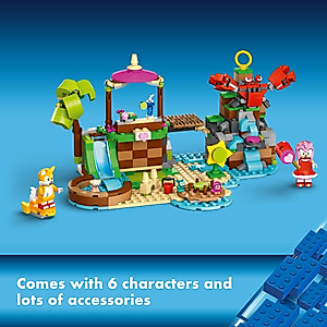 LEGO Sonic The Hedgehog Amy’s Animal Rescue Island 76992 Building Toy Set, Sonic Adventure Toy with 6 Characters and Accessories for Creative Role Play, Fun Gift for 7 Year Old Gamers