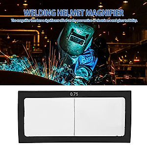 Magnifying Welding Lens, Eye-Protecting Welding Helmet Magnifier Lens 0.75/1.25/1.75/2.25 Diopter Welding Helmet Magnifier/Cheater Lens(1.25)