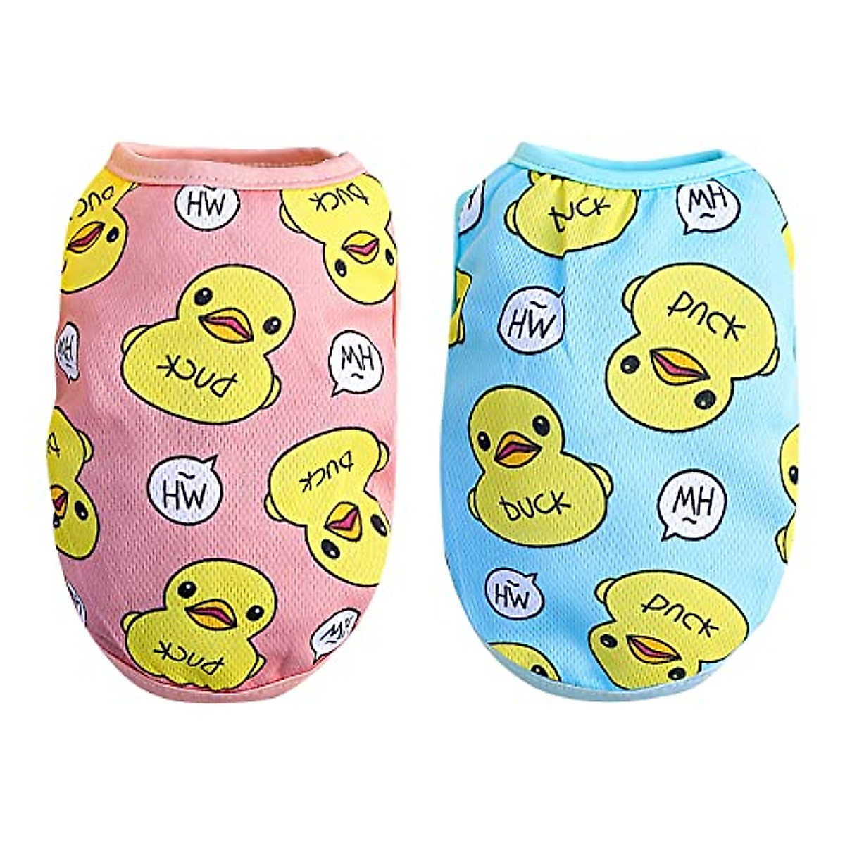 Little Yellow Duck Cartoon Backpack Pet Clothes Dog Cat Supplies Spring Summer Autumn Winter Suit Clothes Pet Clothes Hangers for Closet (Pink, XS)