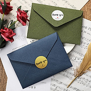 Thank You Stickers Rolls Pack with Love Thank You Labels Stickers for Small Business Sealing Stickers Thank You Labels for Envelopes & Gifts Sign Decoration for Weddings, Bridal Showers(500 Per Roll)