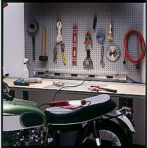 Wiremold Plugmold Tough 10-Outlet Power Strip with Circuit Breaker, Diamond Plate, 4 Feet(PM48TC)