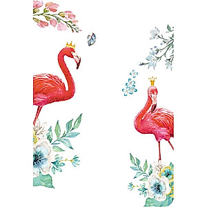 ZHUANGSHI Cartoon Wall Stickers 2sheets Tropical Decor for Boys Kids Bedroom Bathroom Wallpaper Birthday Party Supplies