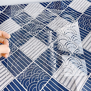 Acrylic Sashiko Stencil, Embroidery Pattern, Quilting Stencil for Hand Quilting and Embroidery