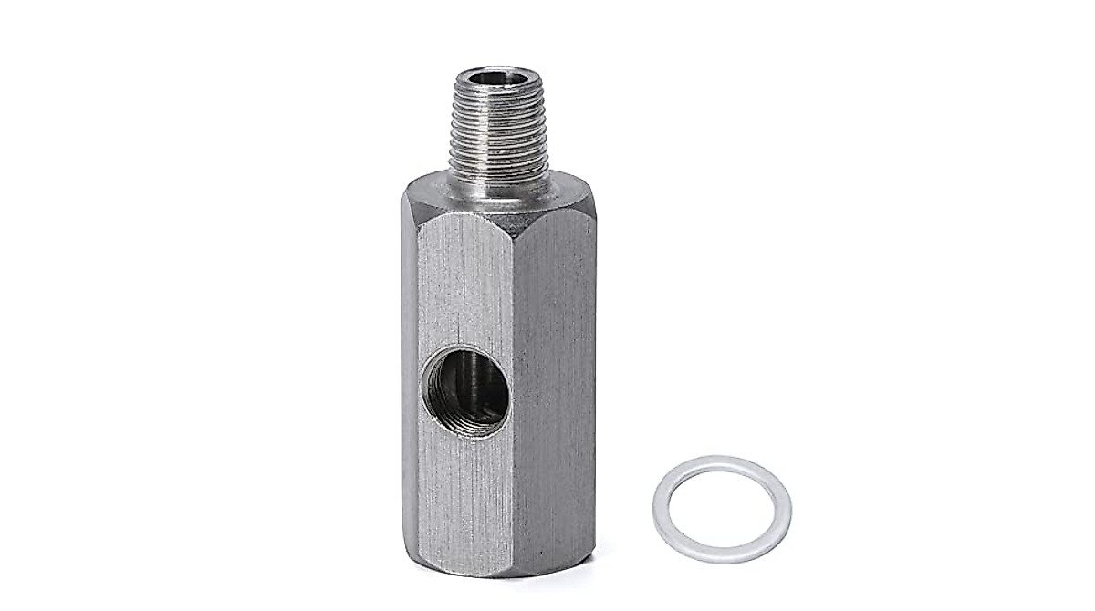 Stainless Steel 1/8'' BSPT Oil Pressure Sensor Adapter